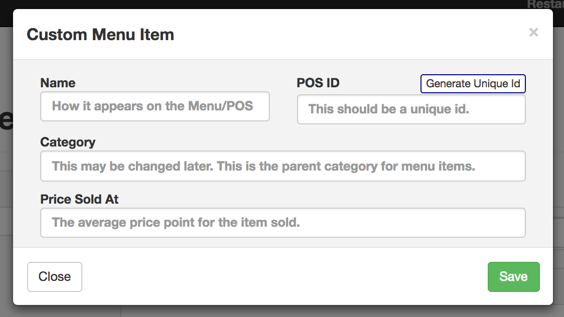 How to Create a Custom Menu Item – Eyenalyze Support